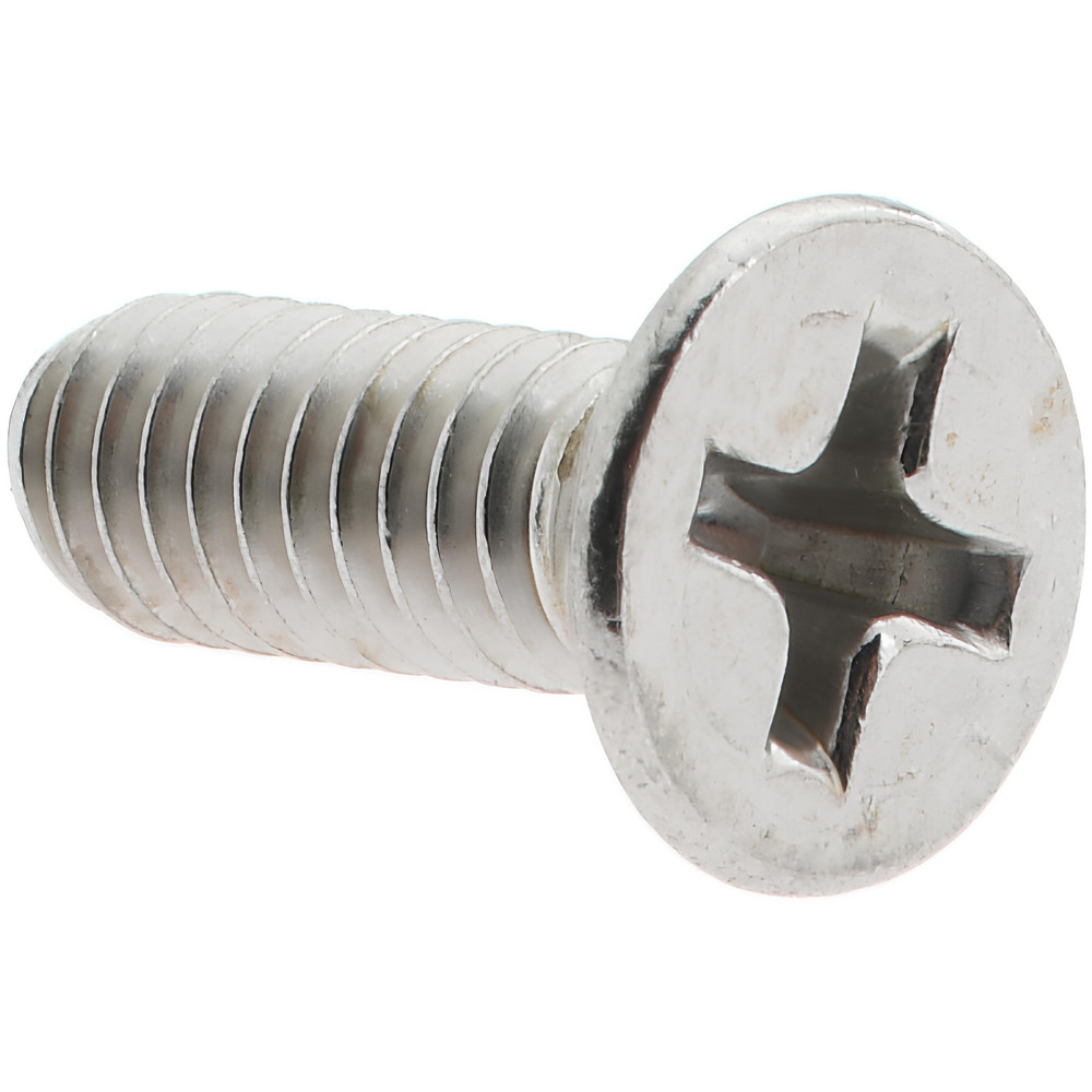 Value Collection - Machine Screw: #8-32, 1/2" Overall Length, Flat Head ...