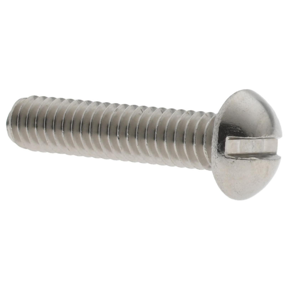 Value Collection - Machine Screw: #12-24, 1" Length Under Head, Round ...