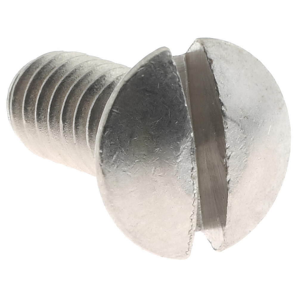 Value Collection - Machine Screw: #10-24, 1/2" Overall Length, Oval ...