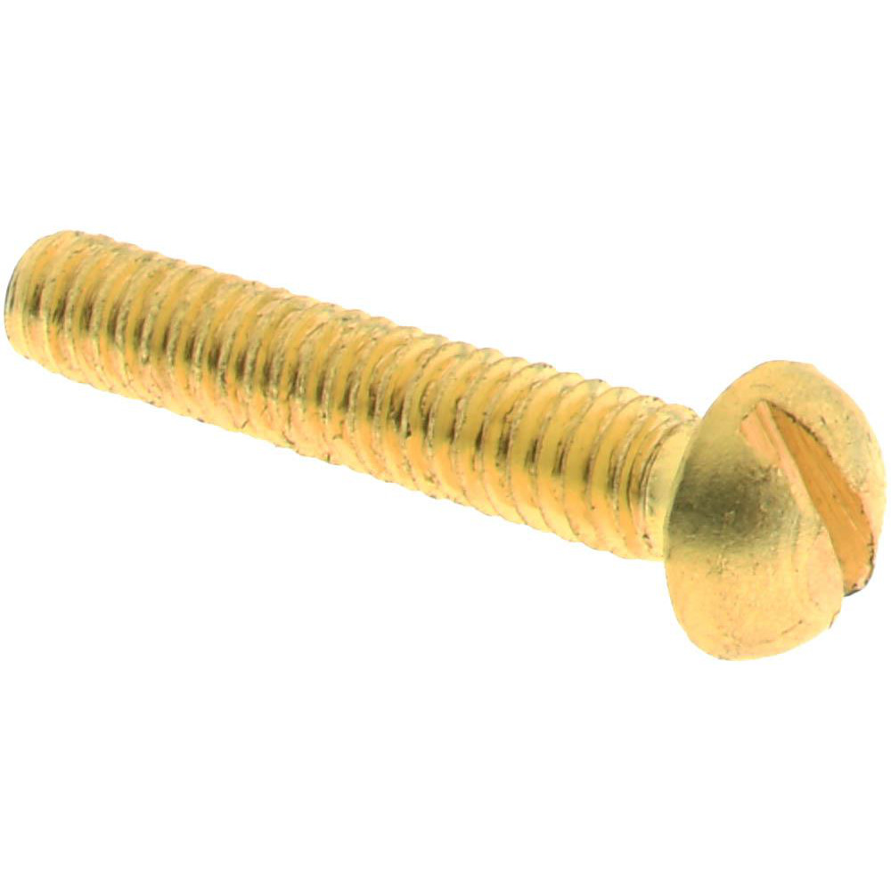 Value Collection - Machine Screw: #2-56, 1/2" Length Under Head, Round ...