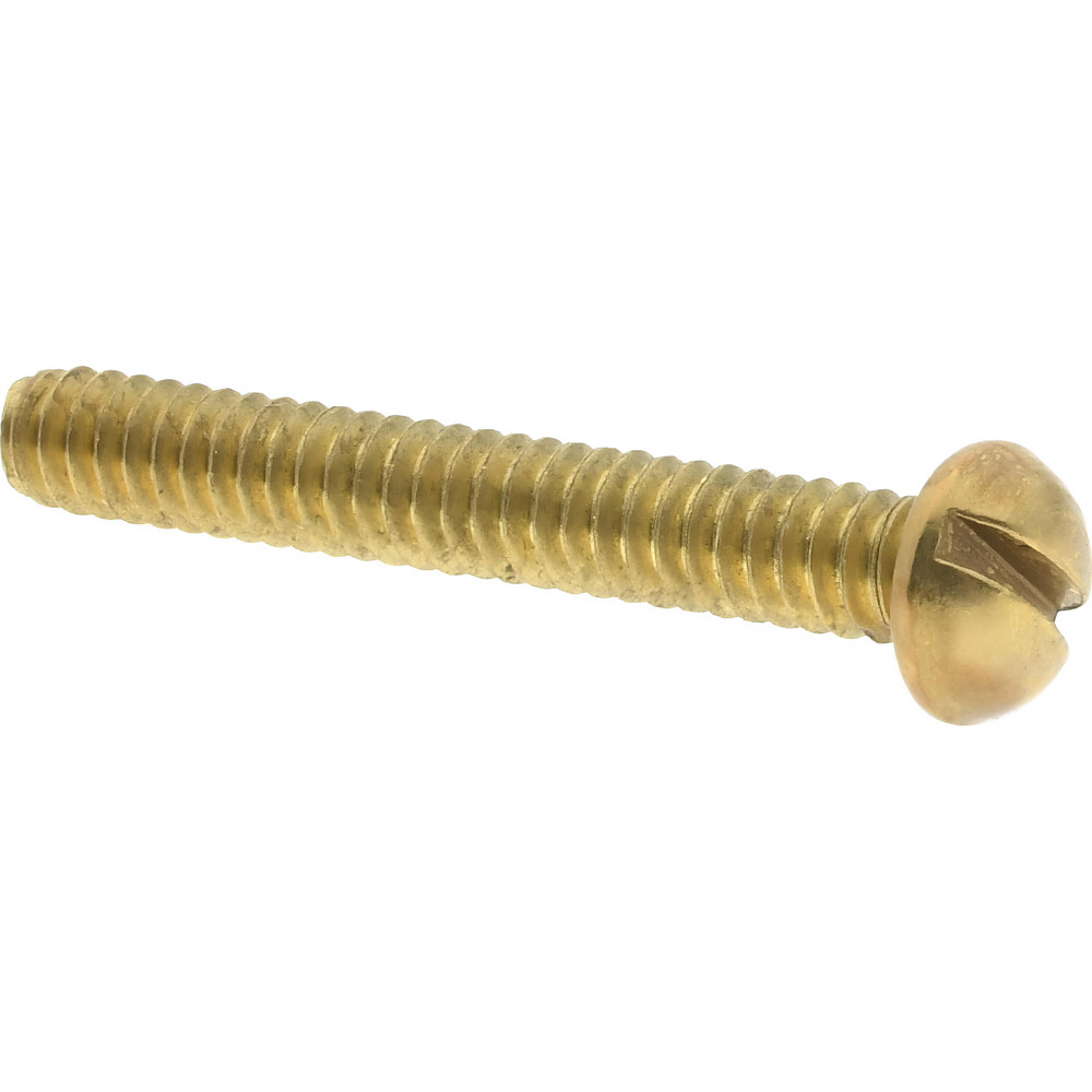 Value Collection - Machine Screw: #6-32, 1" Length Under Head, Round ...