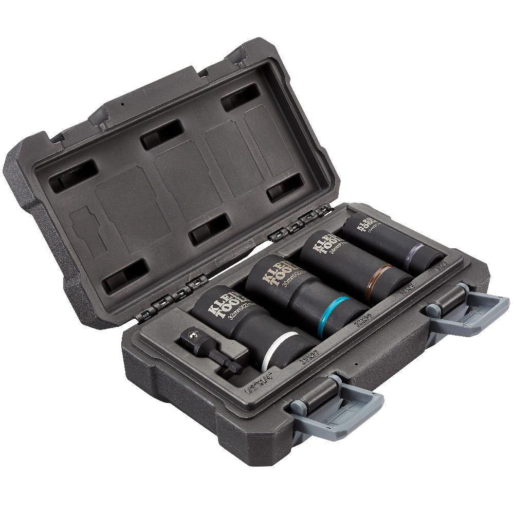Klein Tools - Socket Set: Impact, 5 Pc, 1/2" Drive | MSC Direct