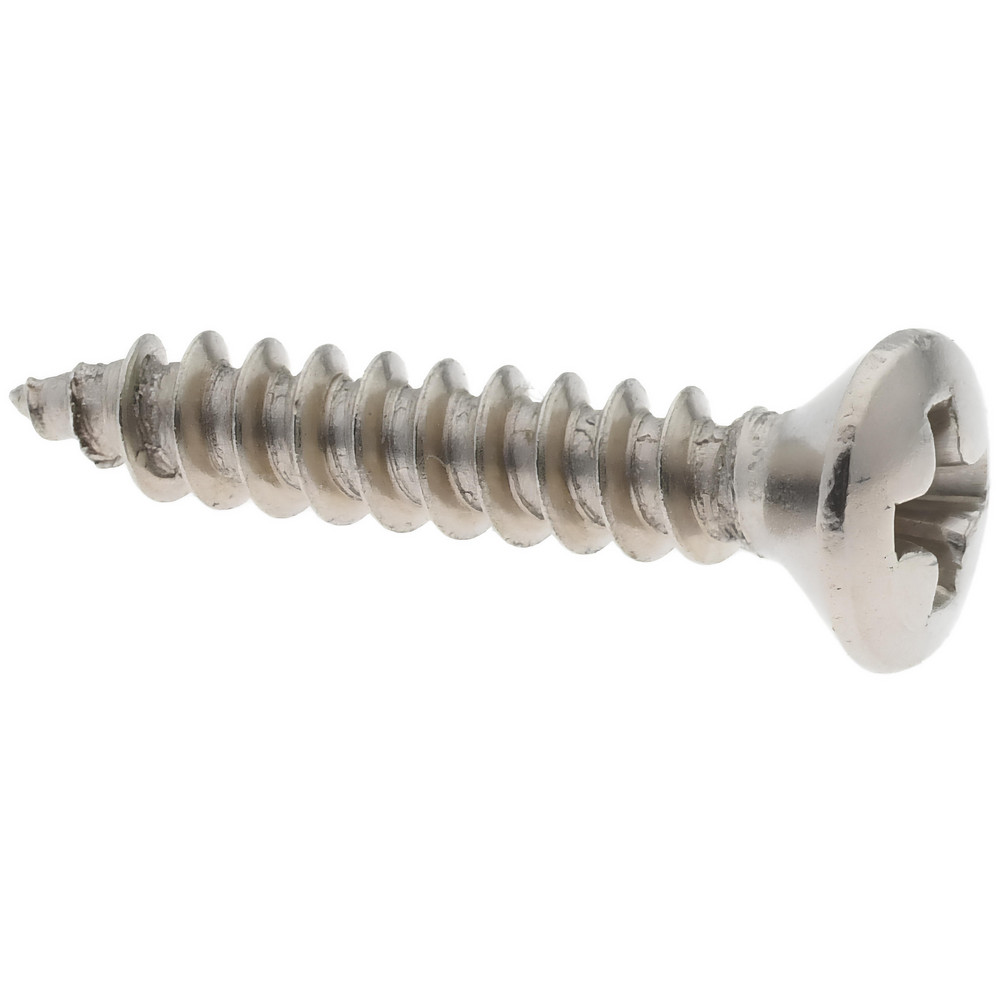 Value Collection - Sheet Metal Screw: #4, Oval Head, Phillips Drive, 5/ ...