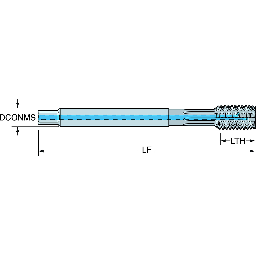 Sandvik Coromant - Thread Forming Tap: MF16x1.5 MF, 6HX Class of Fit ...