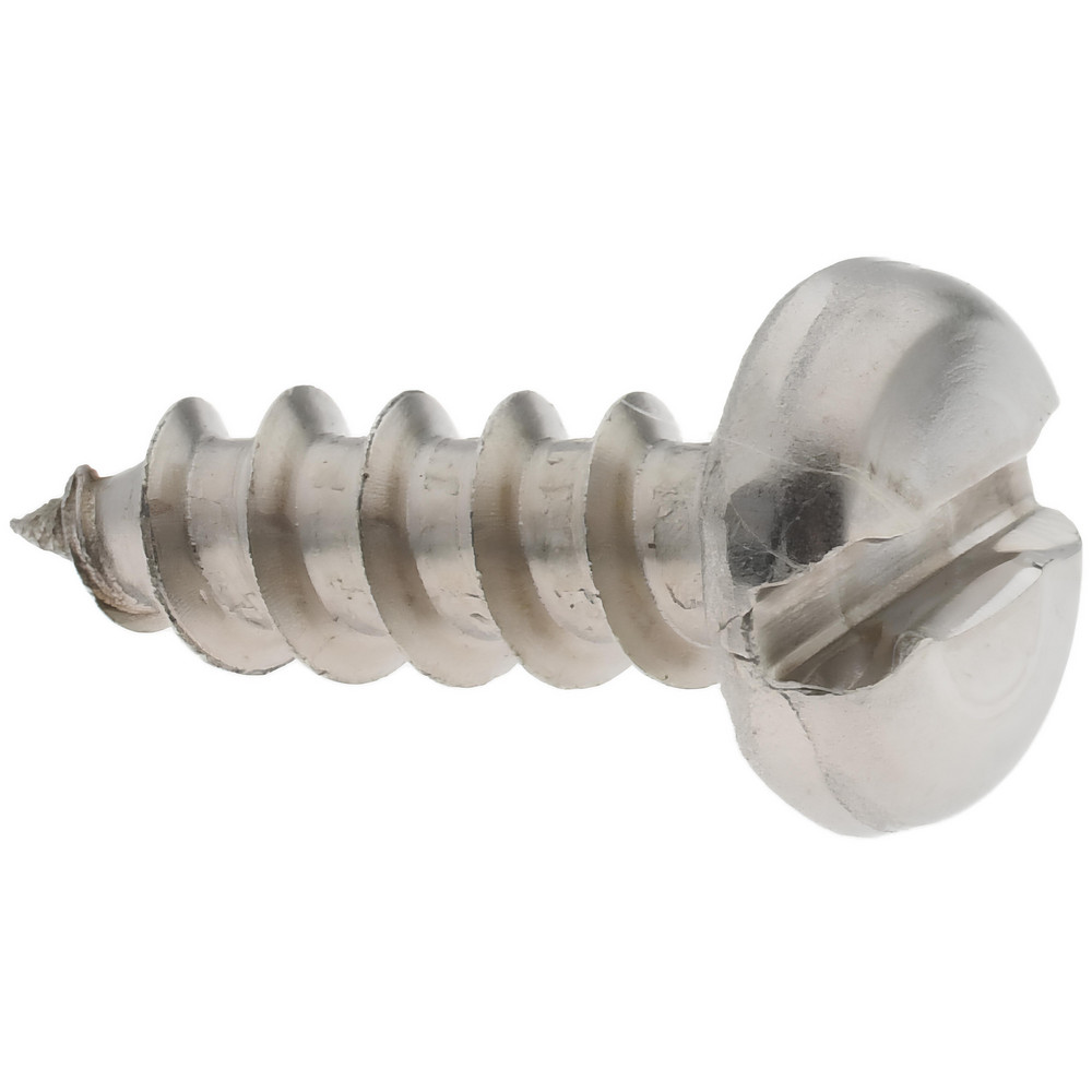 Value Collection - Sheet Metal Screw: #10, Pan Head, Slotted Drive, 5/8 ...
