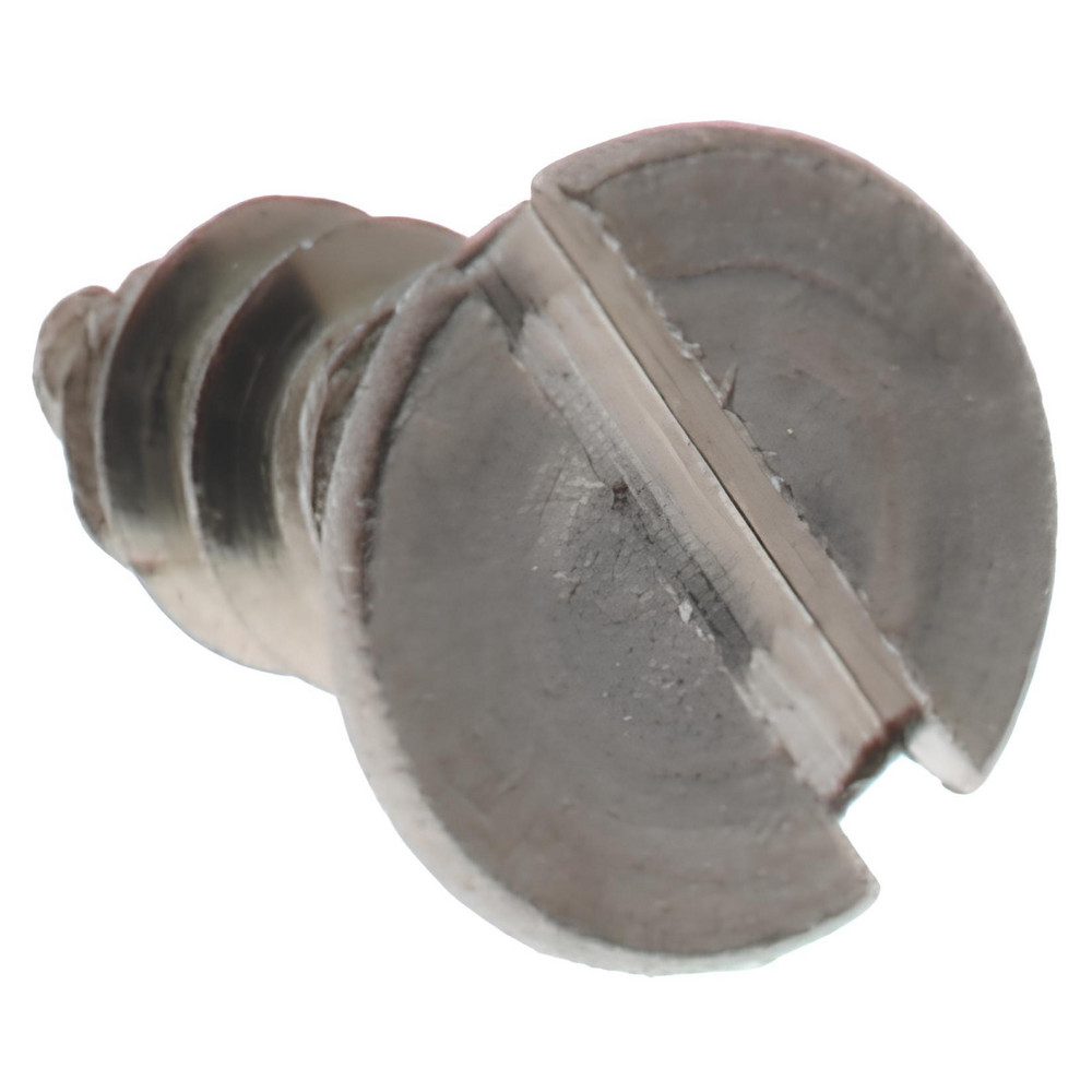 Value Collection - Sheet Metal Screw: #2, Flat Head, Slotted Drive, 1/4 ...