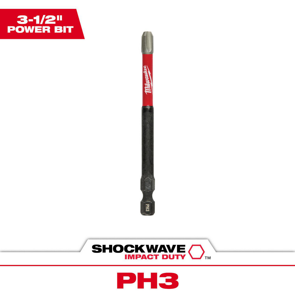 Milwaukee Tool - Philips & Power Bit Bit: 1/4" Hex, #3 Phillips | MSC ...