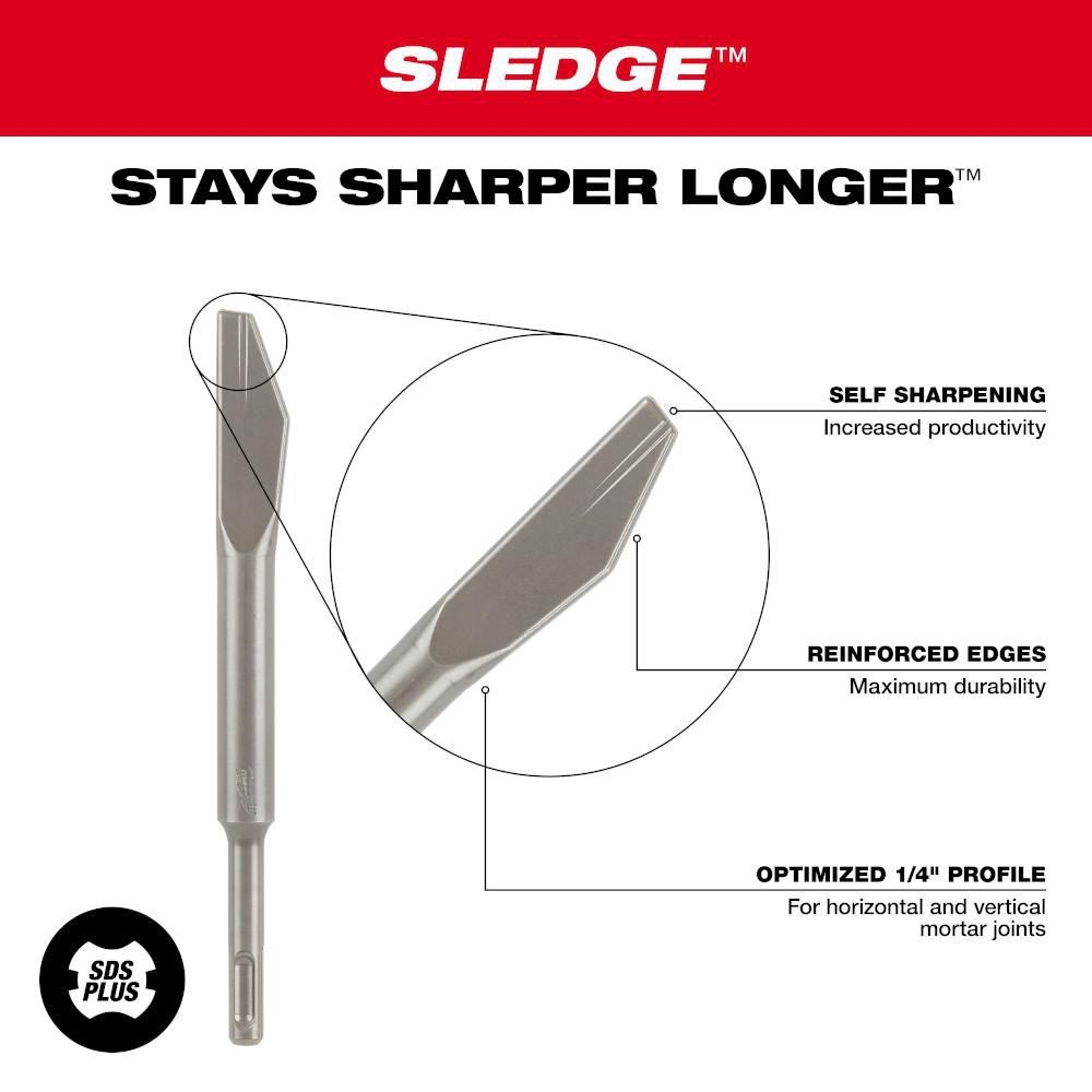 Milwaukee Tool - Hammer & Chipper Replacement Chisels: Chisel Type ...
