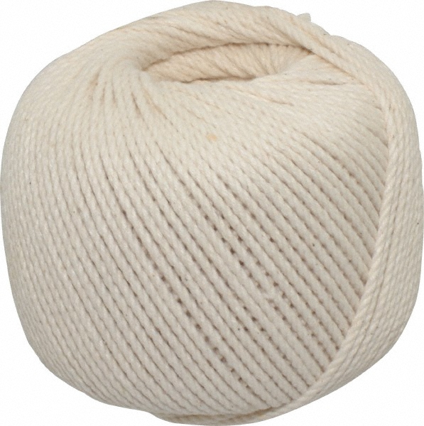 Made in USA - Cable-Cord Twine: 0.75" Twine Dia, Seine, White | MSC Direct