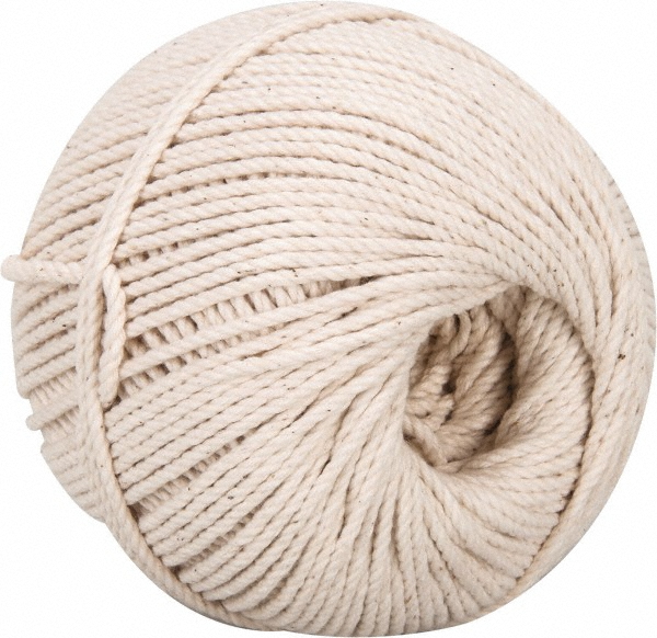 Made in USA - Cable-Cord Twine: 0.08" Twine Dia, Seine, White | MSC Direct