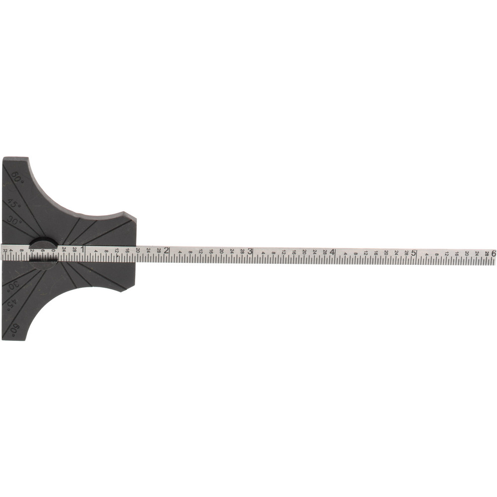 SPI - 0 to 6 Inch Rule Measurement Range, 30 to 60° Angle Measurement ...