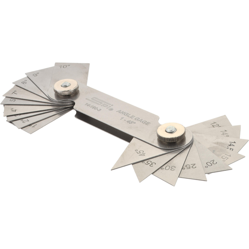 SPI - 20 Piece Spring Steel Angle Gage Set | MSC Direct