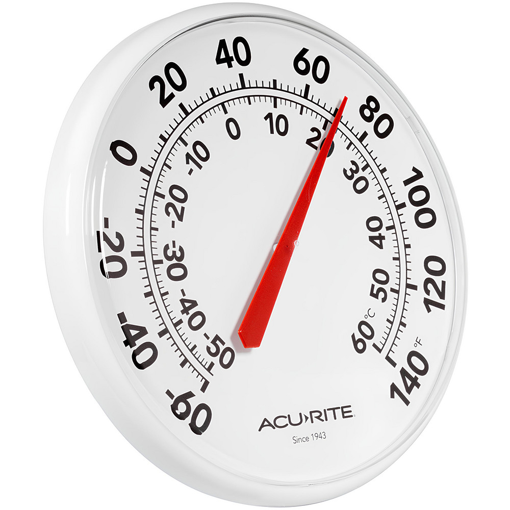 AcuRite - Surface Thermometers: Window/Wall Thermometer, -60, 140 F ...