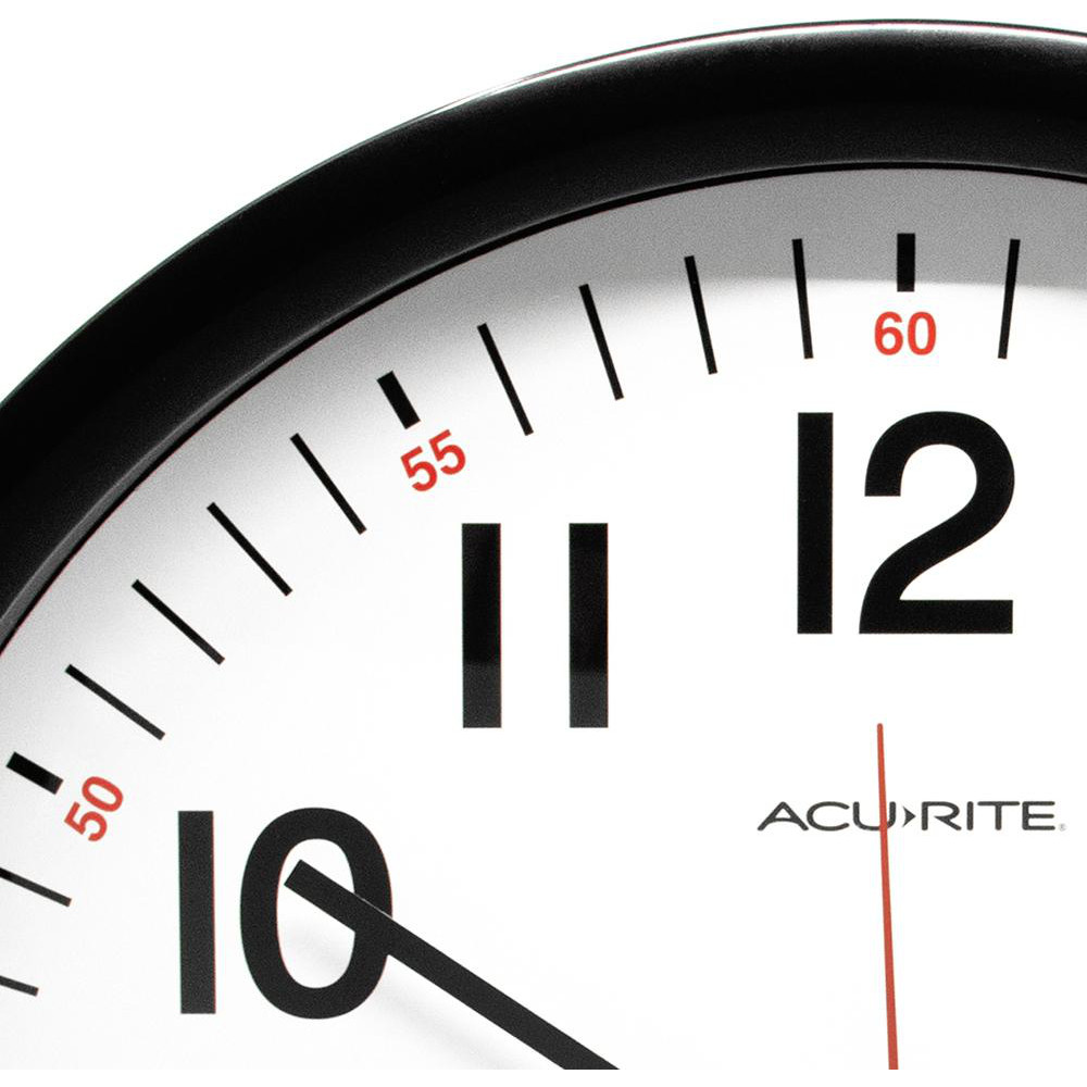 AcuRite - Clocks & Multi-Function Clocks: Type: Analog; Color: White ...