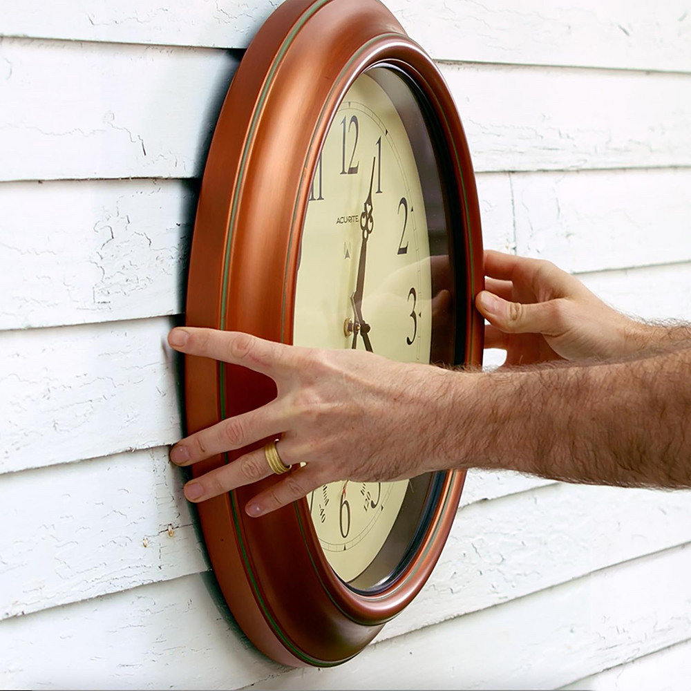 AcuRite - Clocks & Multi-Function Clocks: Type: Analog; Color: Copper ...