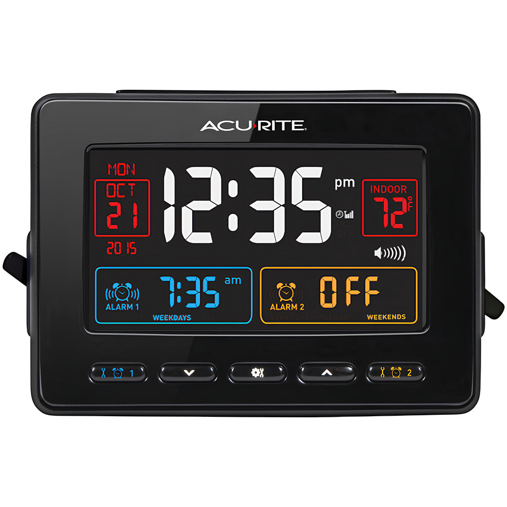 AcuRite - Clocks & Multi-Function Clocks: Digital, Black | MSC Direct