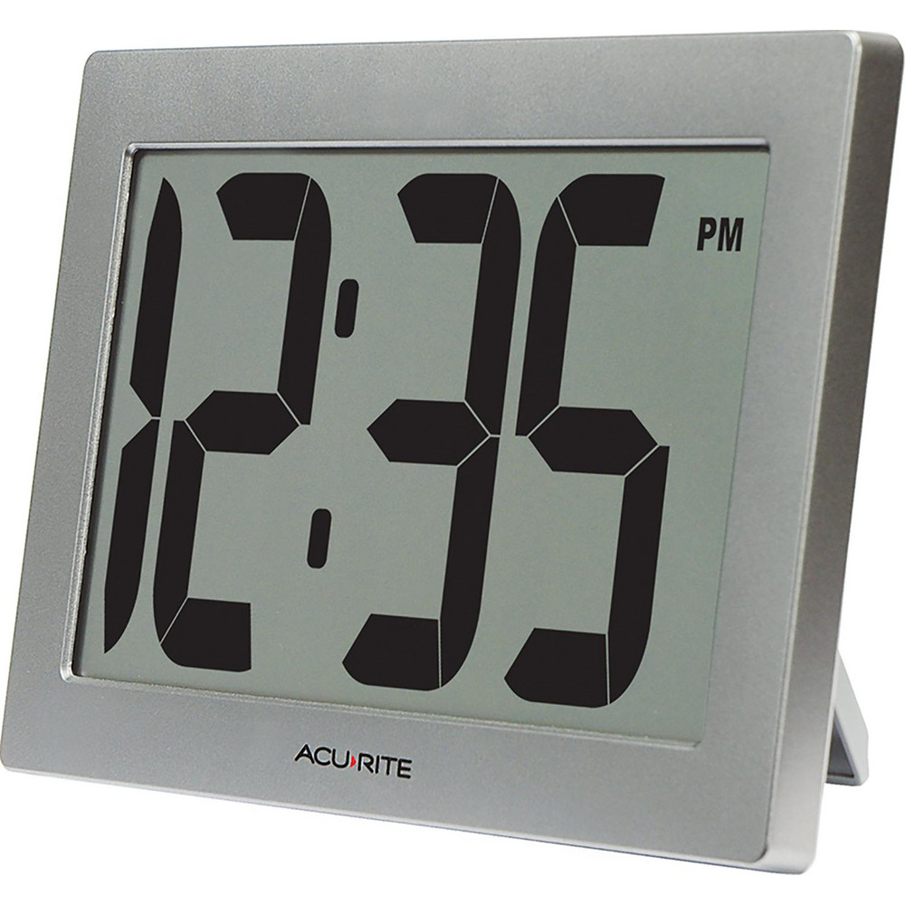 AcuRite - Clocks & Multi-Function Clocks: Type: Digital; Color: Silver ...