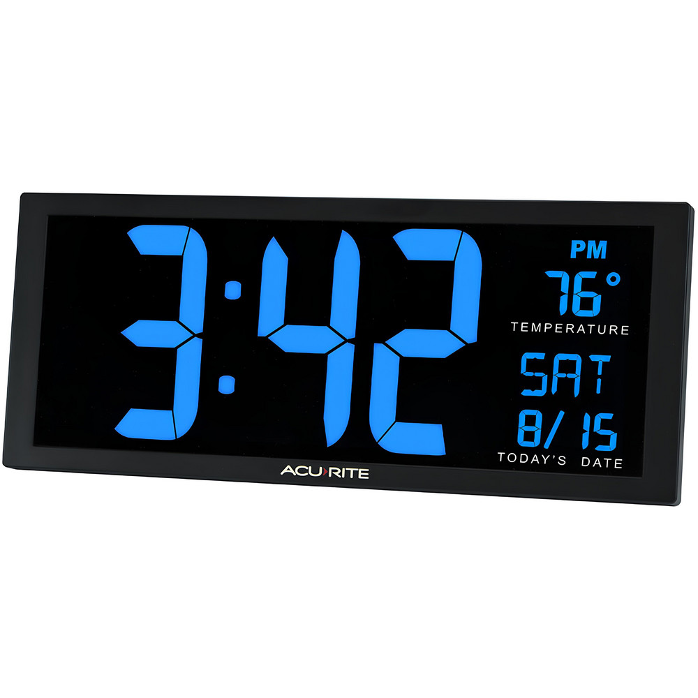 AcuRite - Clocks & Multi-Function Clocks: Type: Digital; Color: Blue ...