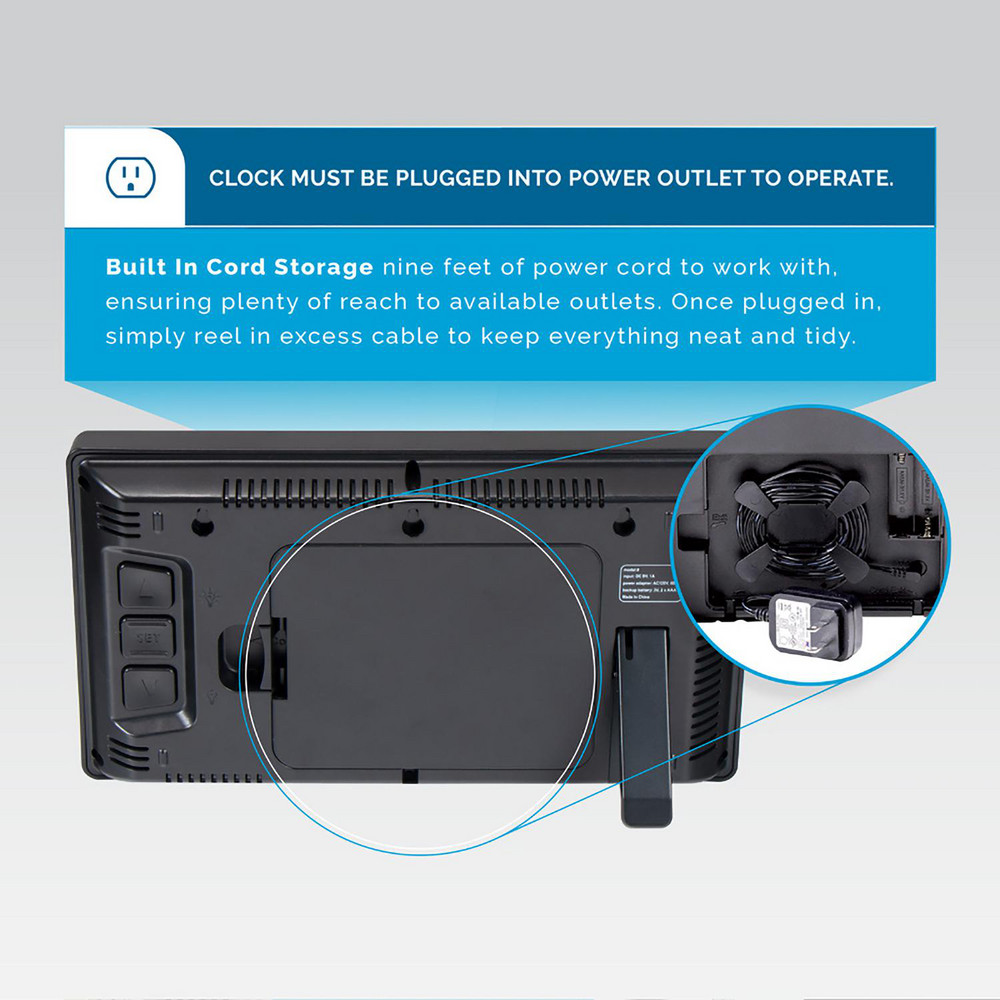 AcuRite - Clocks & Multi-Function Clocks: Type: Digital; Color: Red ...