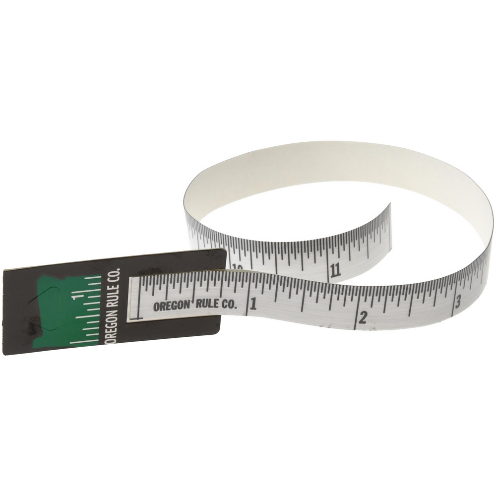 Made in USA - 1 Ft. Long x 1/2 Inch Wide, 1/32 Inch Graduation, Silver ...