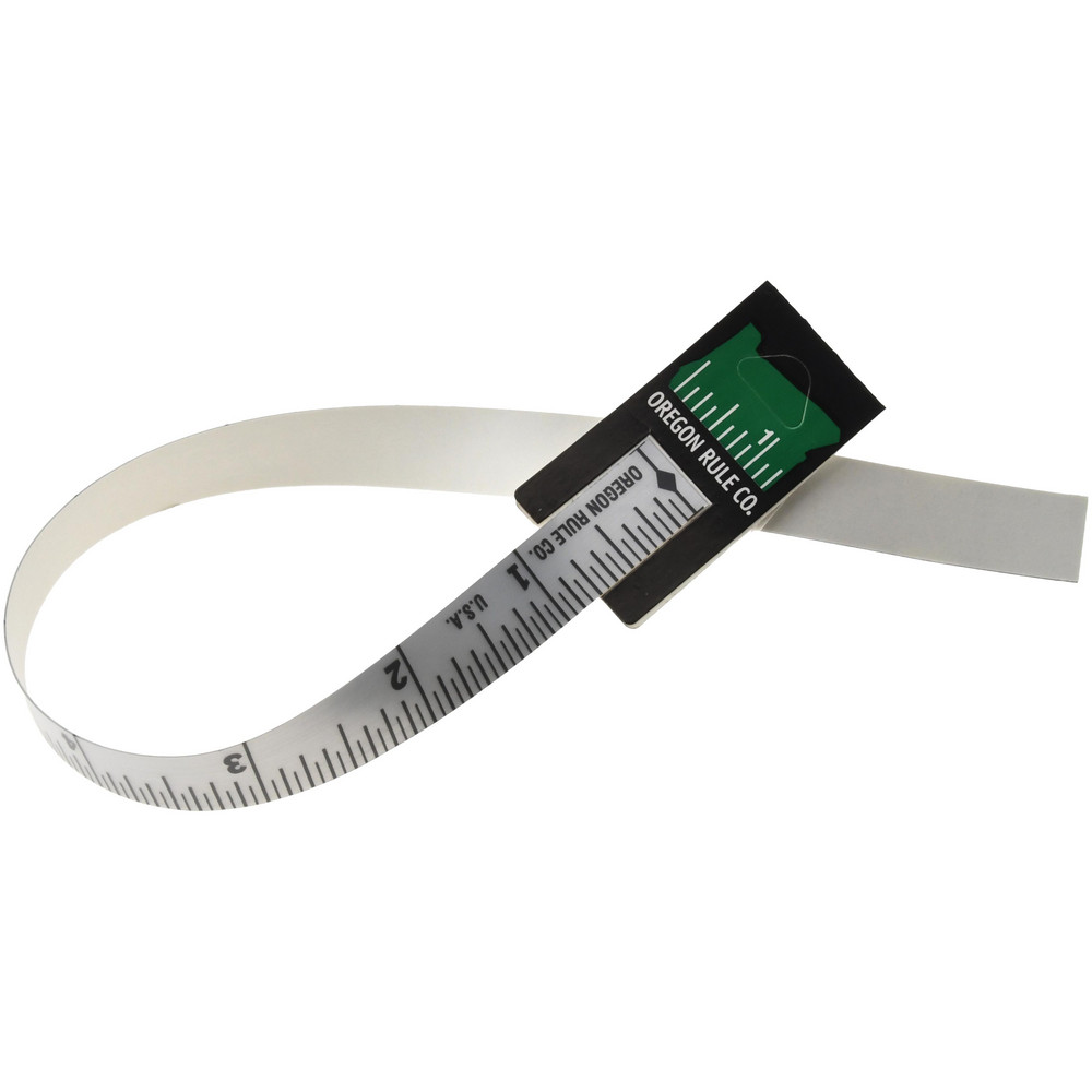 Made in USA - 1 Ft. Long x 1/2 Inch Wide, 1/16 Inch Graduation, Silver ...