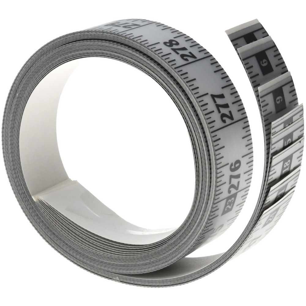 Made in USA - 24 Ft. Long x 1 Inch Wide, 1/16 Inch Graduation, Silver ...