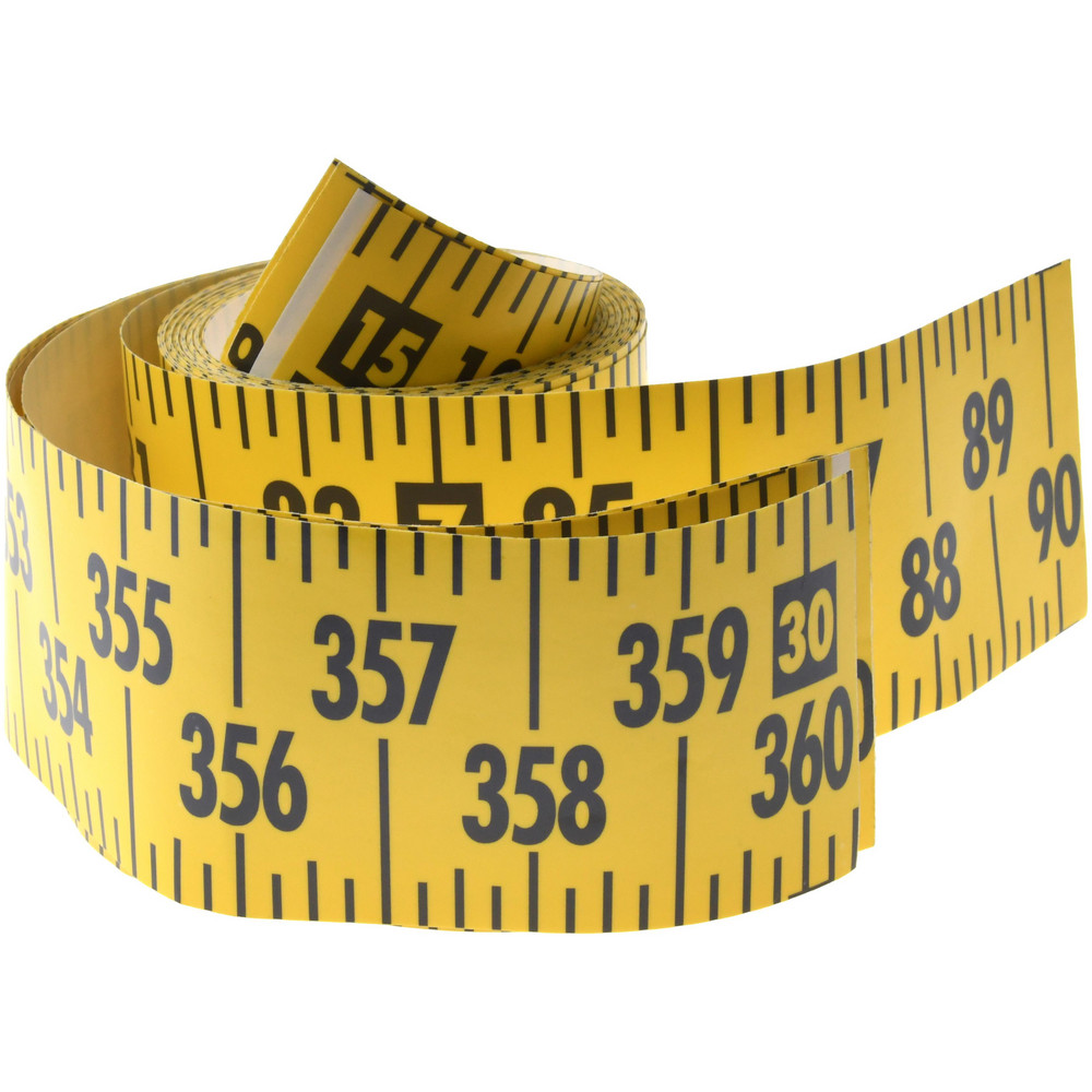 Made in USA - 30 Ft. Long x 3 Inch Wide, 1/4 Inch Graduation, Yellow ...