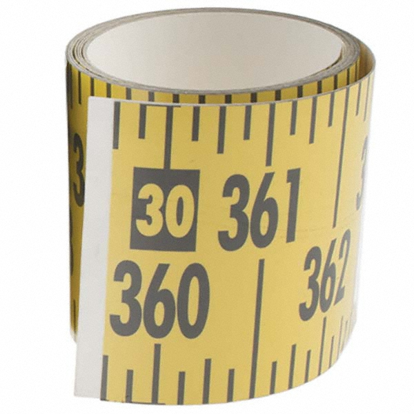 Made in USA - 32 Ft. Long x 3 Inch Wide, 1/4 Inch Graduation, Yellow ...