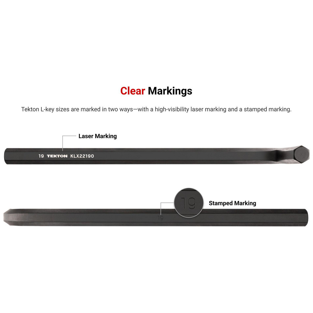Tekton - Hex Key Sets; Tool Type: Hex L-Key Set; Handle Type: L-Key ...