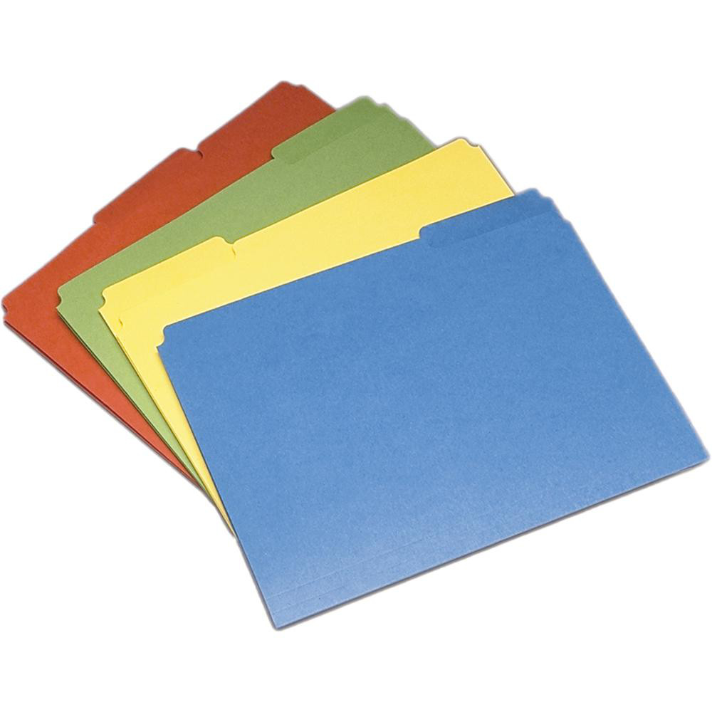AbilityOne - 1/3CUT COLOR LTR 24/PK FILE FOLDER | MSC Direct