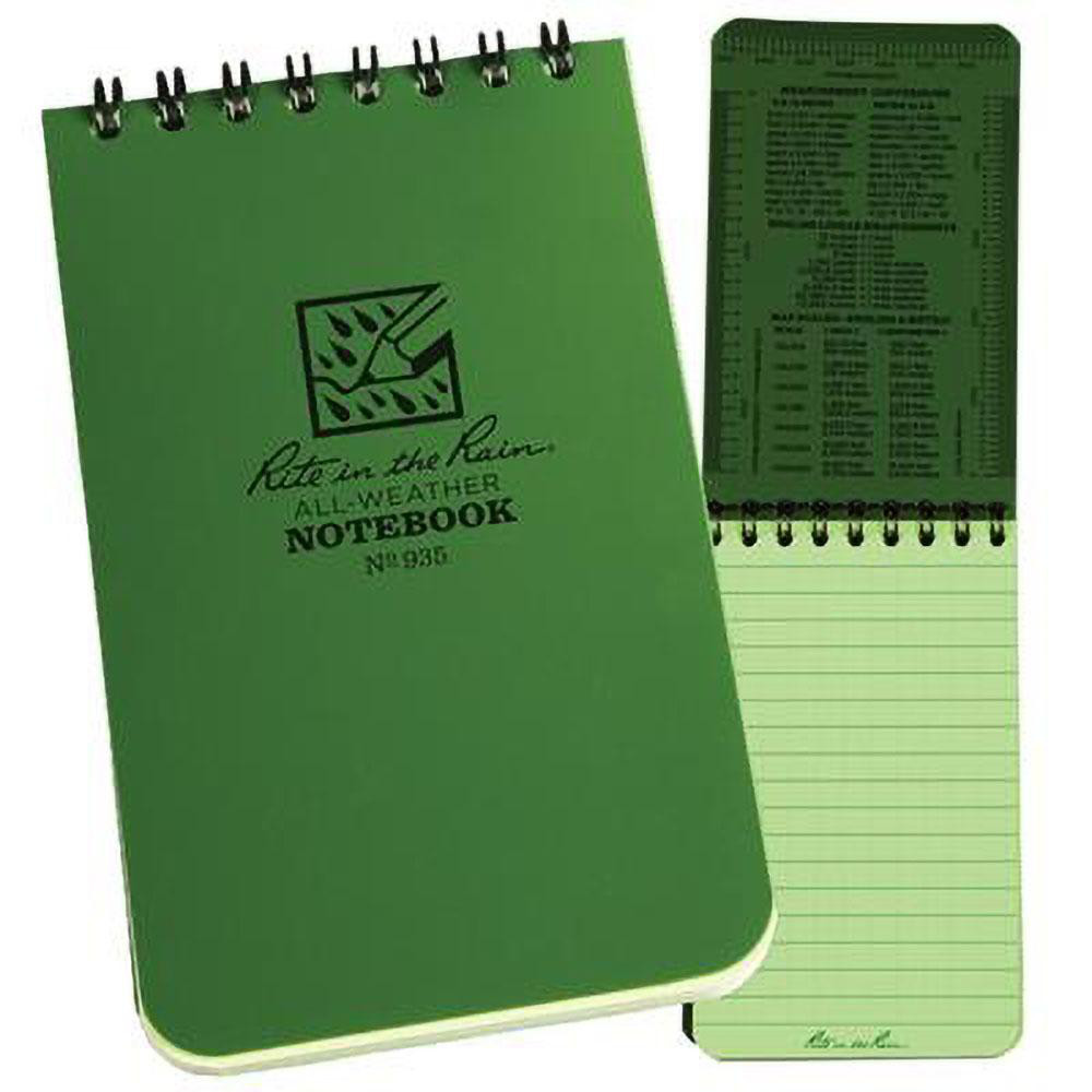 AbilityOne - 3X5 GREEN RITE N RAIN NOTEBOOK | MSC Direct