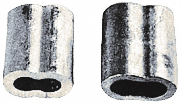 Value Collection - Wire Rope Compression Sleeve: 3/8" Rope Dia, Copper ...