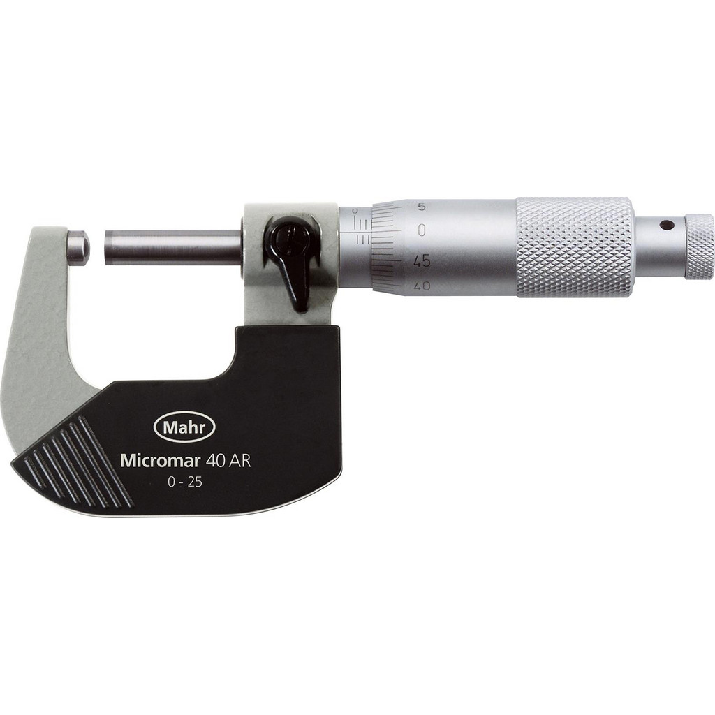 Mahr - Mechanical Outside Micrometer: 1" Range, 0.0001" Graduation ...