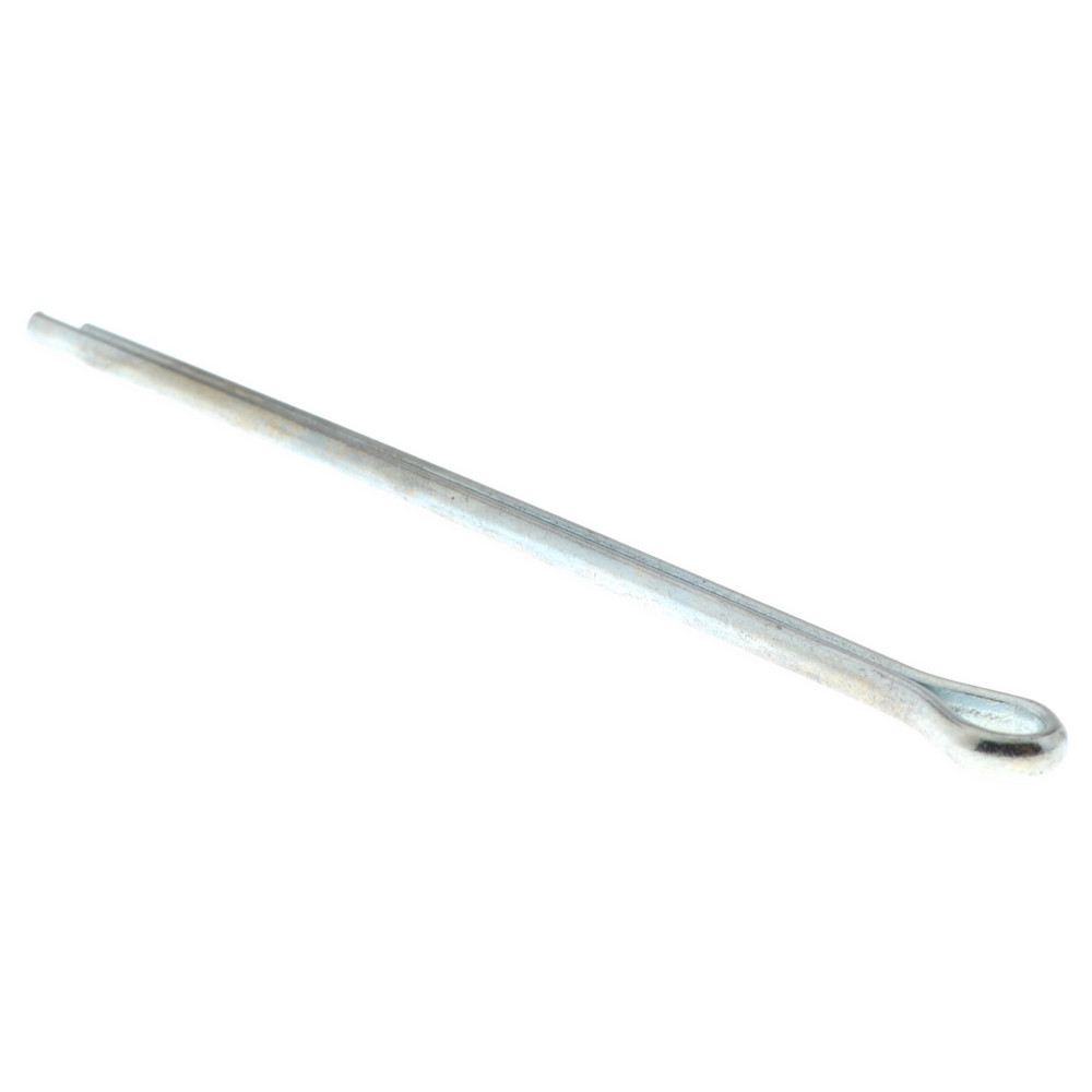 1/8" Diam x 3" Long Extended Prong Cotter Pin - Grade 2 Steel, Zinc-Plated