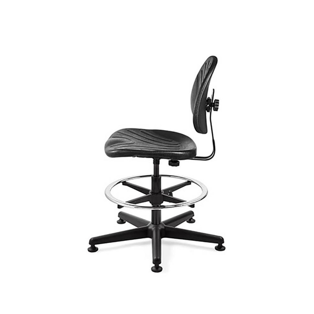 Bevco - Task Chair: Polyurethane, 21 to 31" Seat Height, Black ...