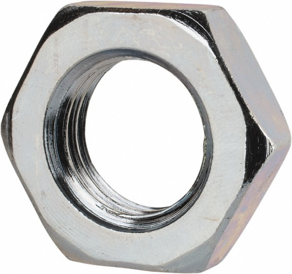 Value Collection - Jam Nut: M20x2.5, Grade 2H Steel, Zinc Finish | MSC ...