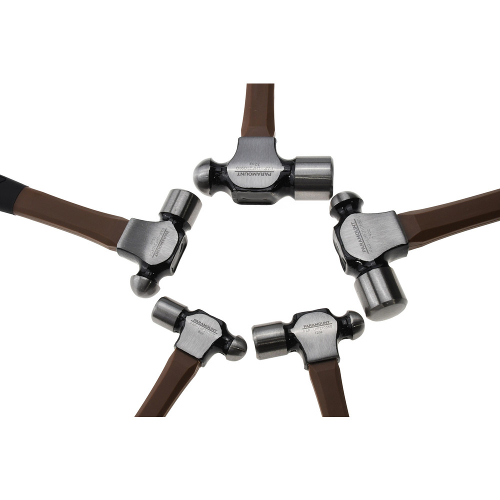 Paramount - 5 Piece, 1/2, 3/4, 1, 1-1/2, 2 Lb Head Weight, Ball Pein ...
