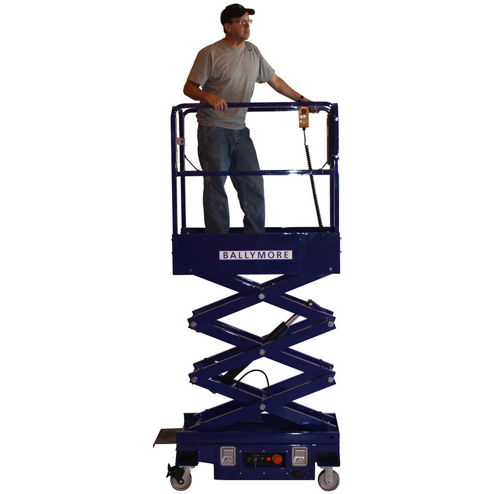 Ballymore - 500 Lb Capacity, 144" Lift Height, Battery Operated Mini ...