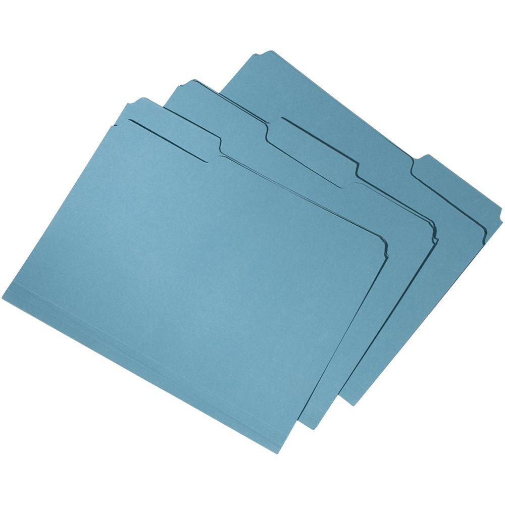 AbilityOne - BLUE LTR 100/PK DBL PLY FILE FOLDER | MSC Direct