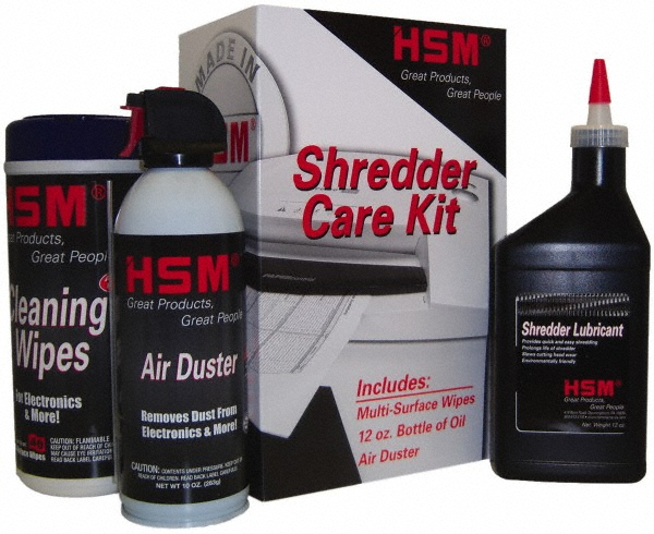 HSM of America - Office Machine Supplies: Shredder Care Kit, Clear ...