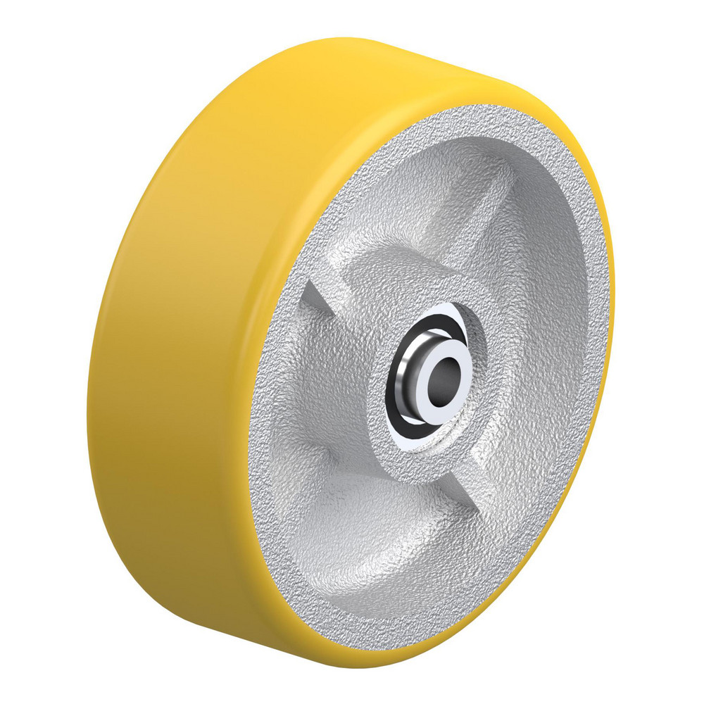 Pegasus - Rigid & Swivel Caster Wheel: Polyurethane, 6" Dia, 2" Wide, 1 ...
