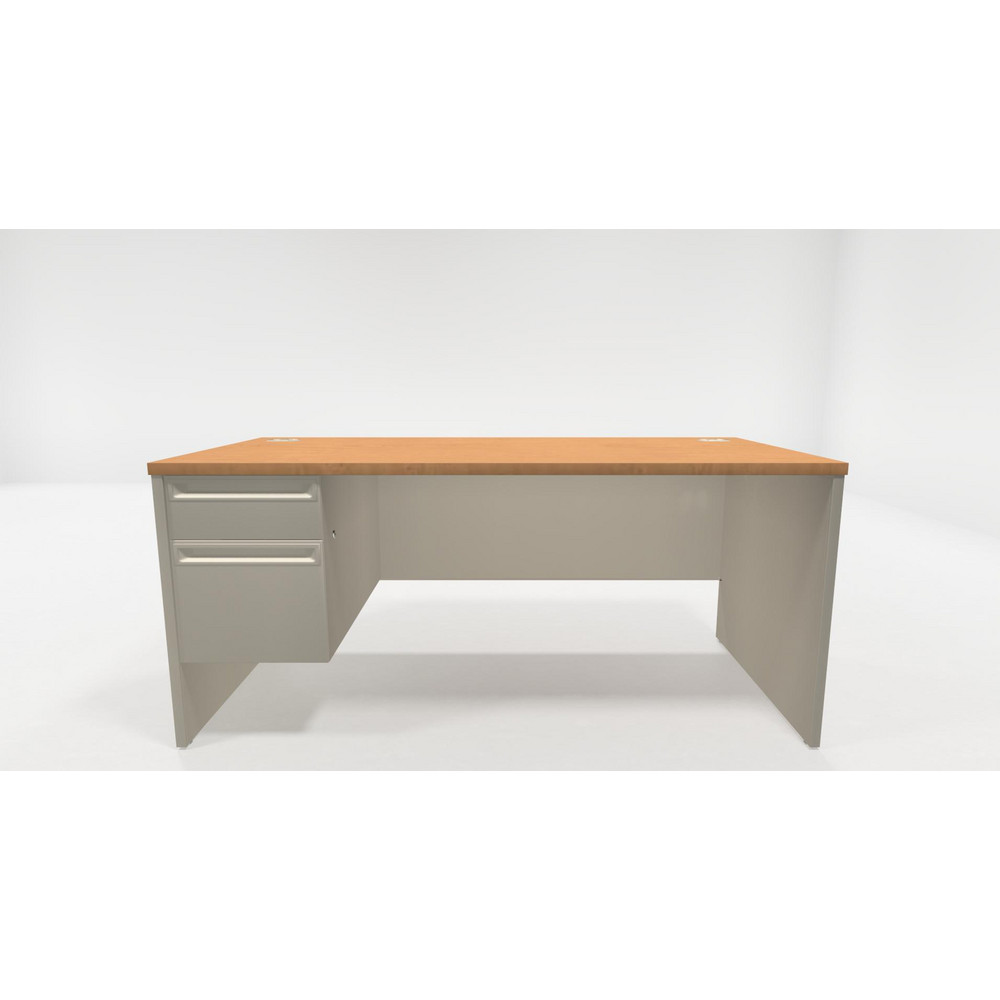 Hon - Desk: Steel-Reinforced High-Pressure Laminate, Oak | MSC Direct