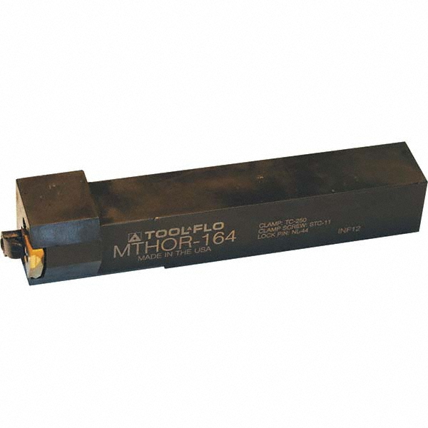 Tool-Flo - Indexable Threading Toolholder: External, Right Hand, 1 x 1 ...