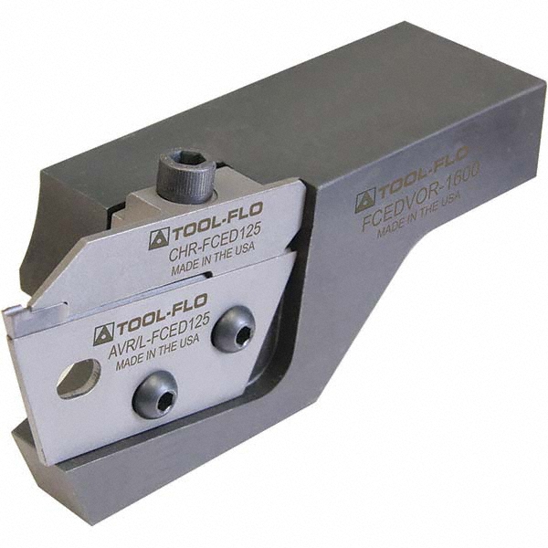 Tool-Flo - Indexable Cutoff Toolholder: 1-1/2" Max Depth of Cut, Right ...