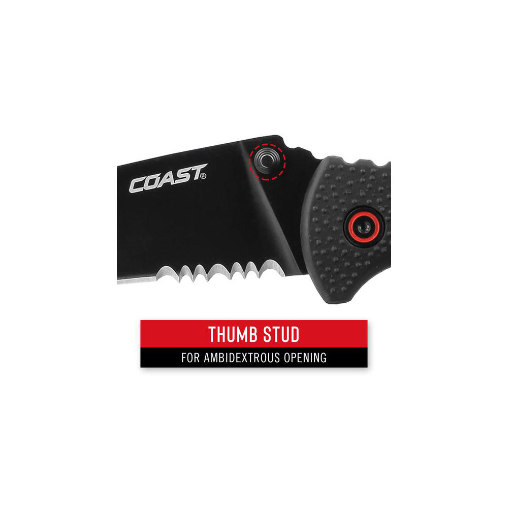 Coast Cutlery - 3" Blade, 7-1/8" OAL, Assisted Opening Knife | MSC Direct