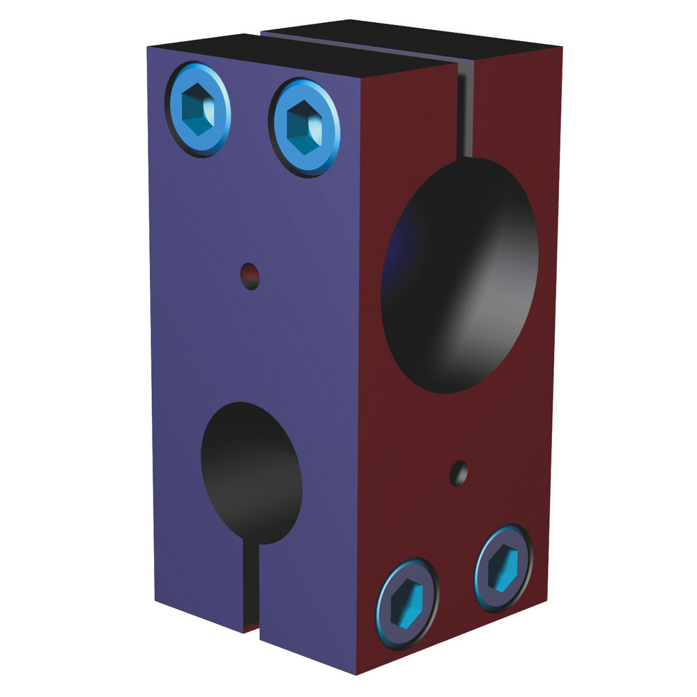 De-Sta-Co - Aluminum Round Tooling Cross Transition Block | MSC Direct