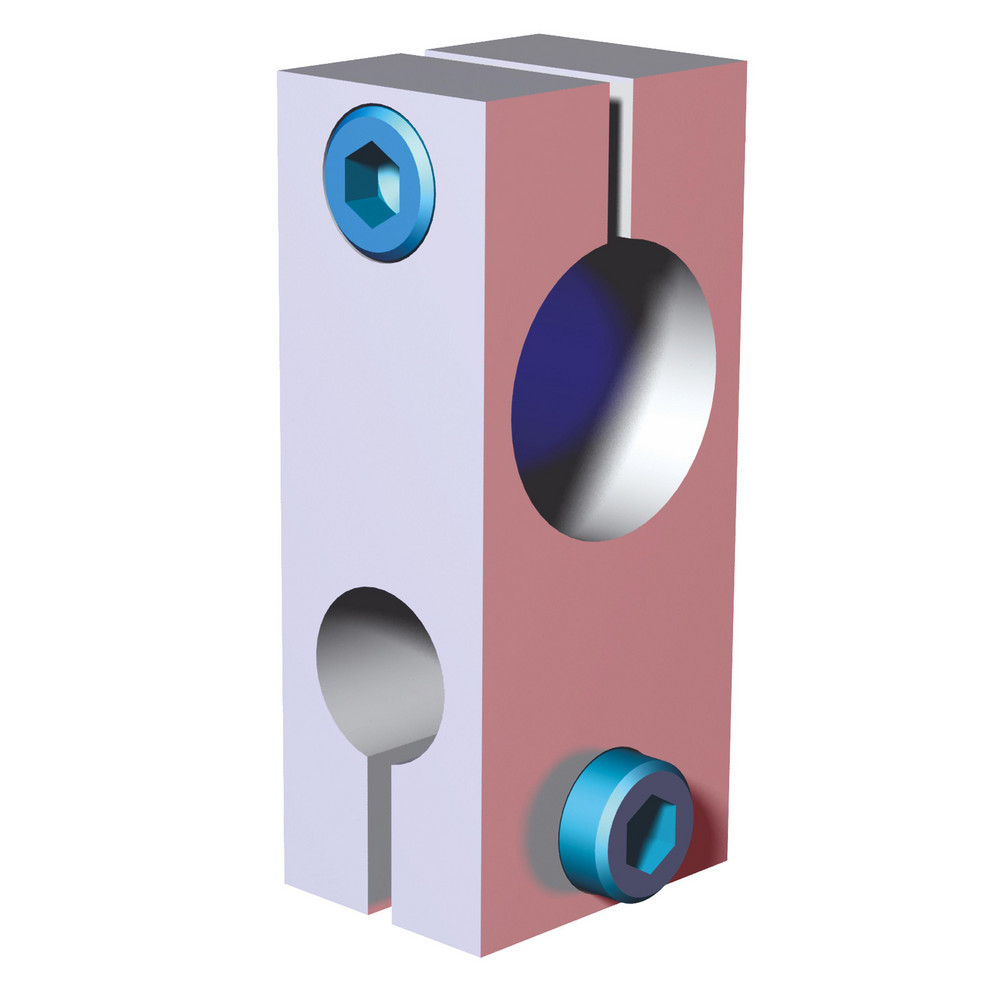 De-Sta-Co - Aluminum Round Tooling Cross Transition Block | MSC Direct