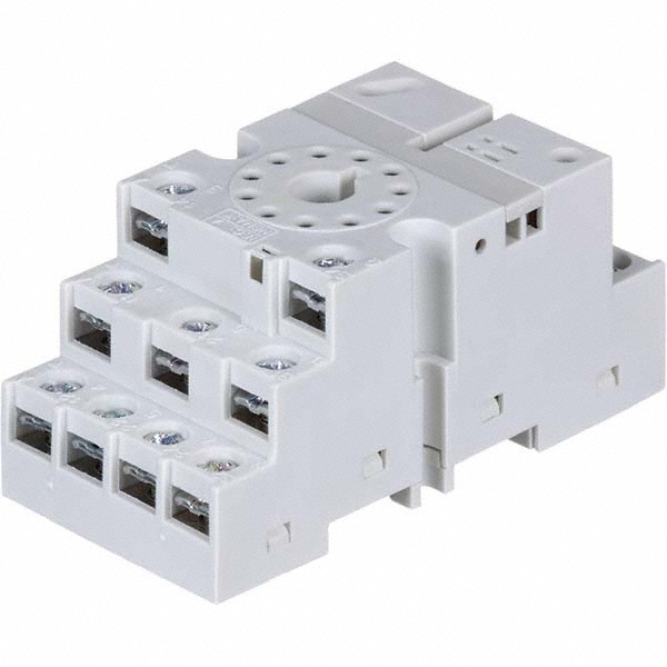 Square D - 11 Pins, 300 VAC, 5, 10 and 16 Amp, Octal Relay Socket ...