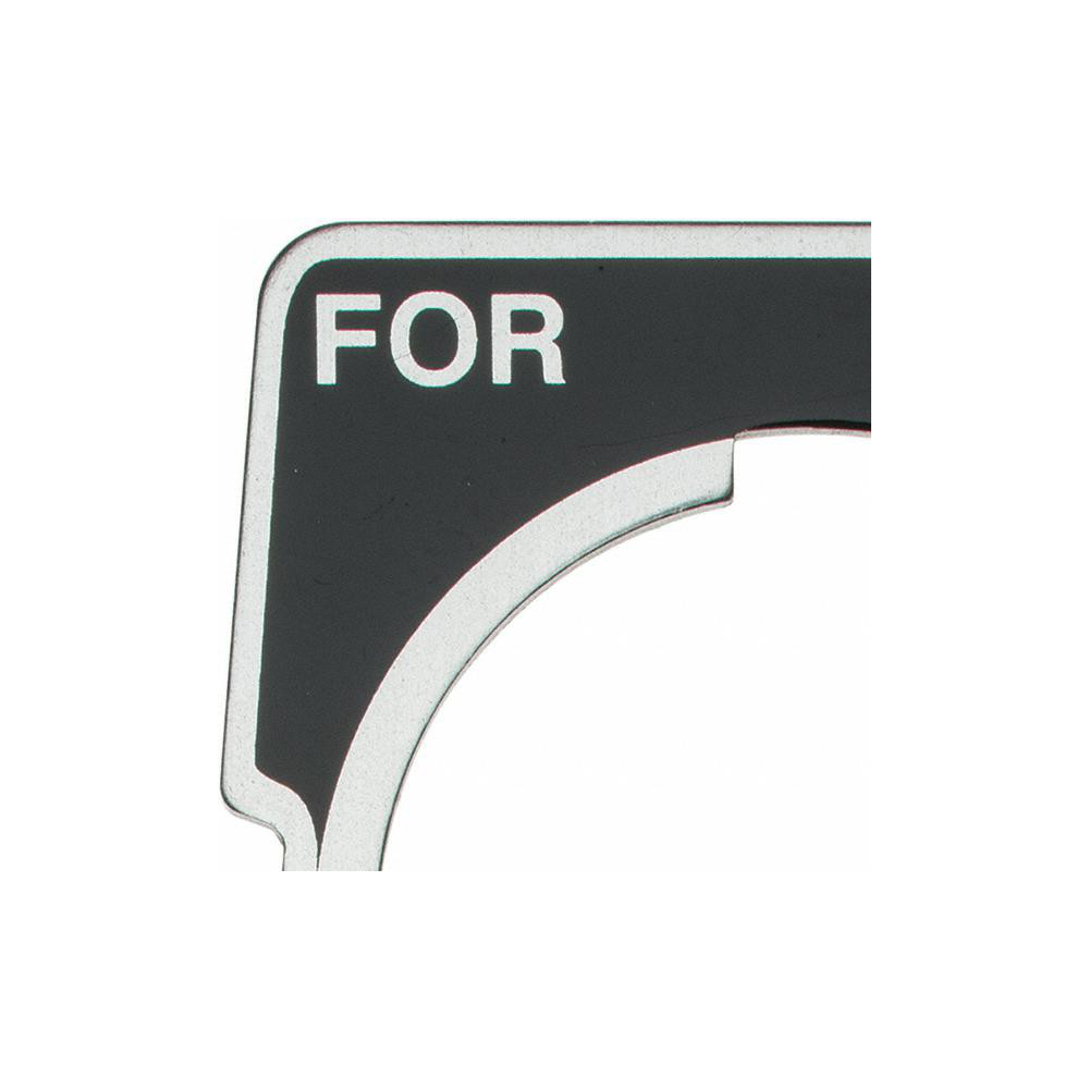 Square D - Metal Legend Plate - For-Rev | MSC Direct
