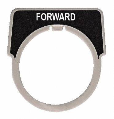 Square D - Half Round, Aluminum Legend Plate - Forward | MSC Direct